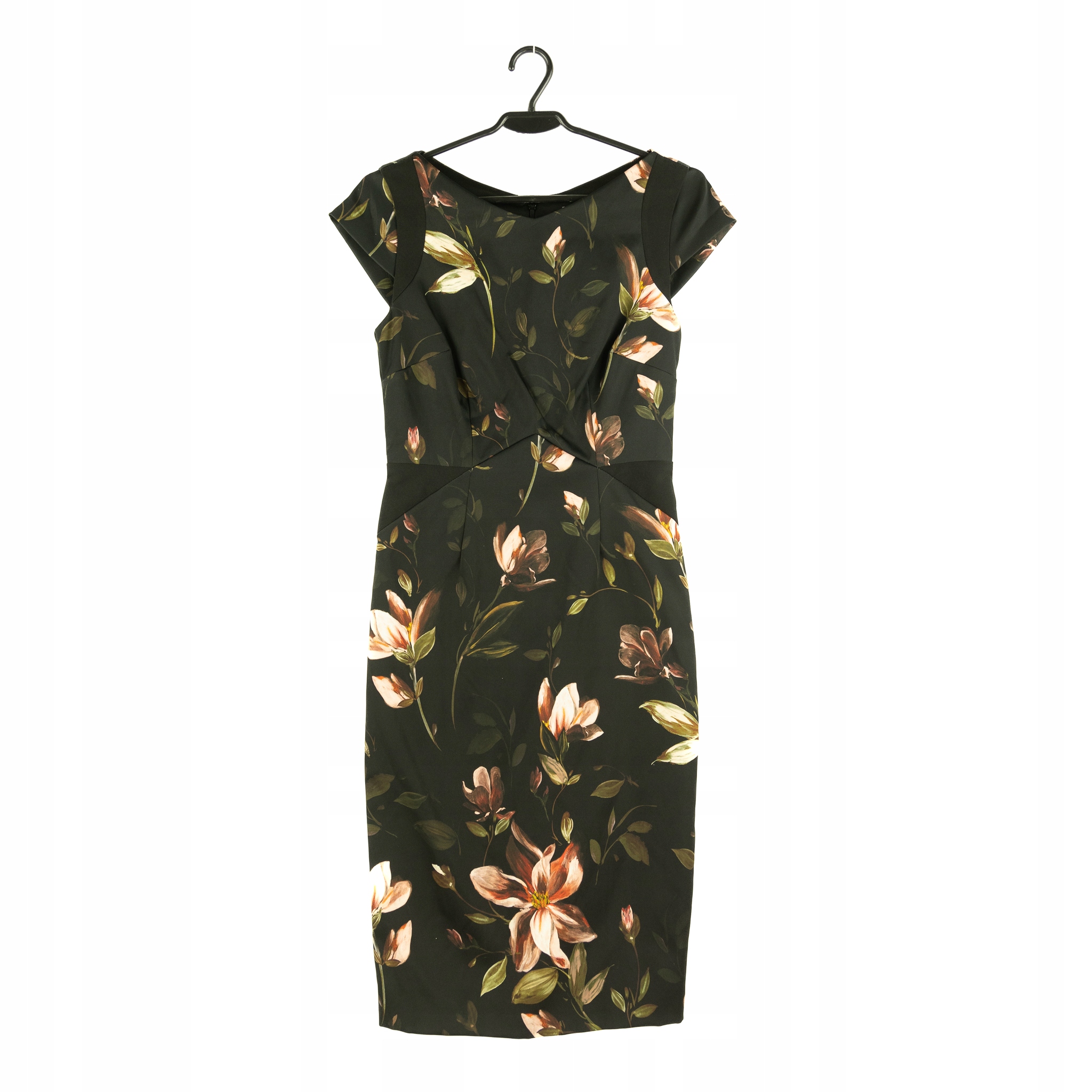 SUKIENKA DAMSKA PHASE EIGHT CZARNA KWIATY MIDI 36 • Cena, Opinie ...