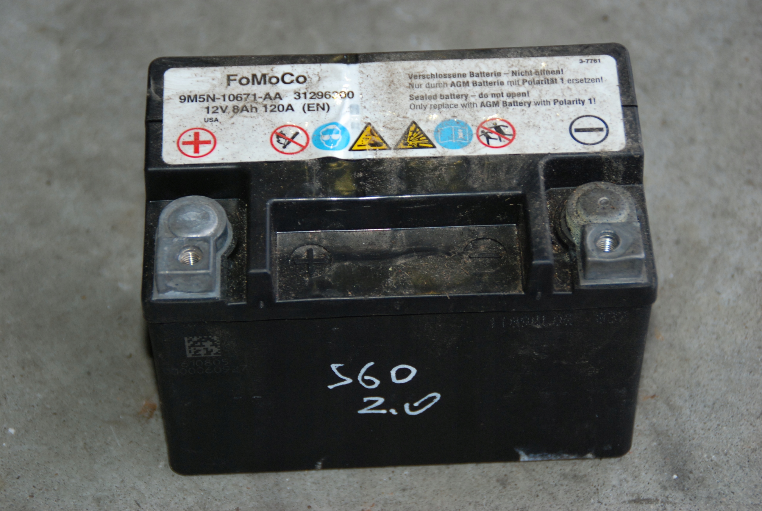 AKUMULATOR VOLVO S60 S40 V50 C30 31296300 31296300 za 100 zł z ŁUKÓW ...