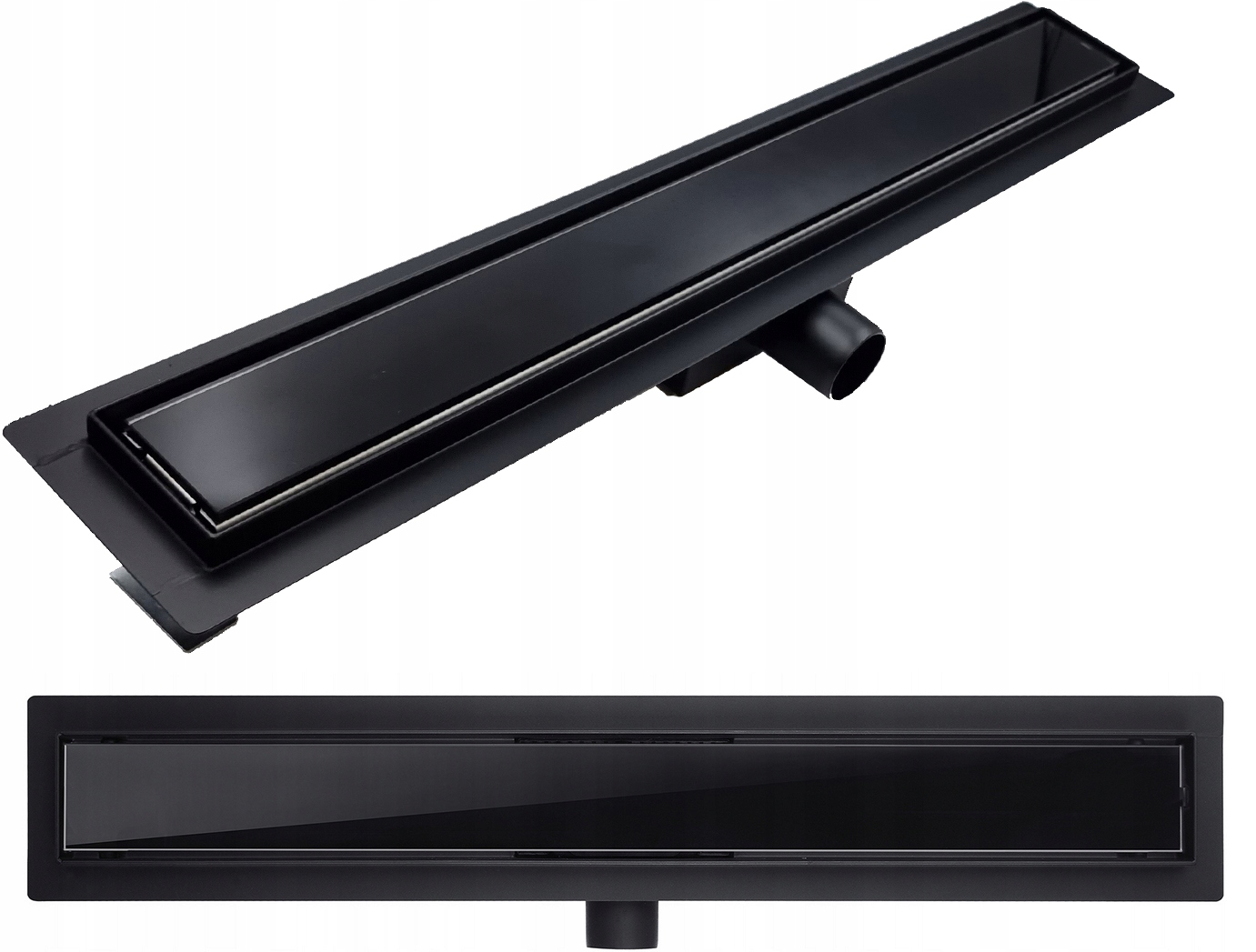 AQUATEC ODPŁYW LINIOWY 80 CM CZARNY SZKLANY NISKI (AT-CM/CS 80) • Cena ...