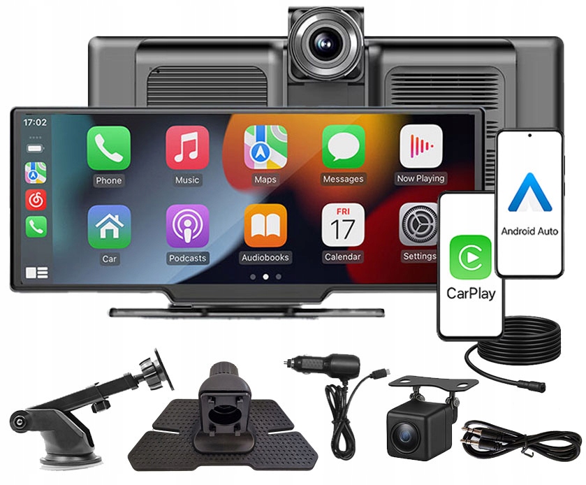 Stacja multimedialna Carplay Android Auto ekran 10,26" 2 kamery ...