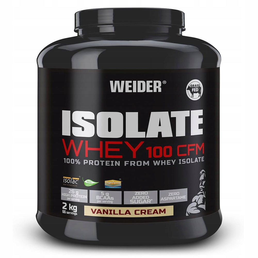 WEIDER ISOLATE WHEY PROTEIN 2KG - IZOLAT BIAŁKA SERWATKOWEGO WPI WANILIA - 8414192312759 ...