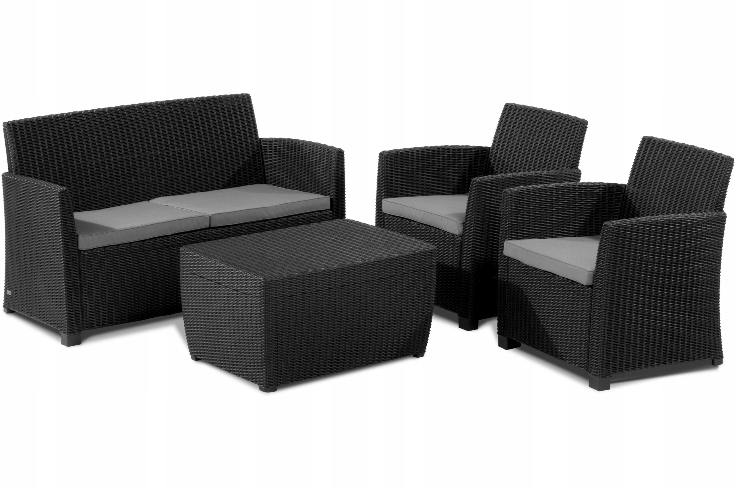 Zestaw ogrodowy Technorattan KETER MIA Sofa Fotele Stolik 4-osobowy ...