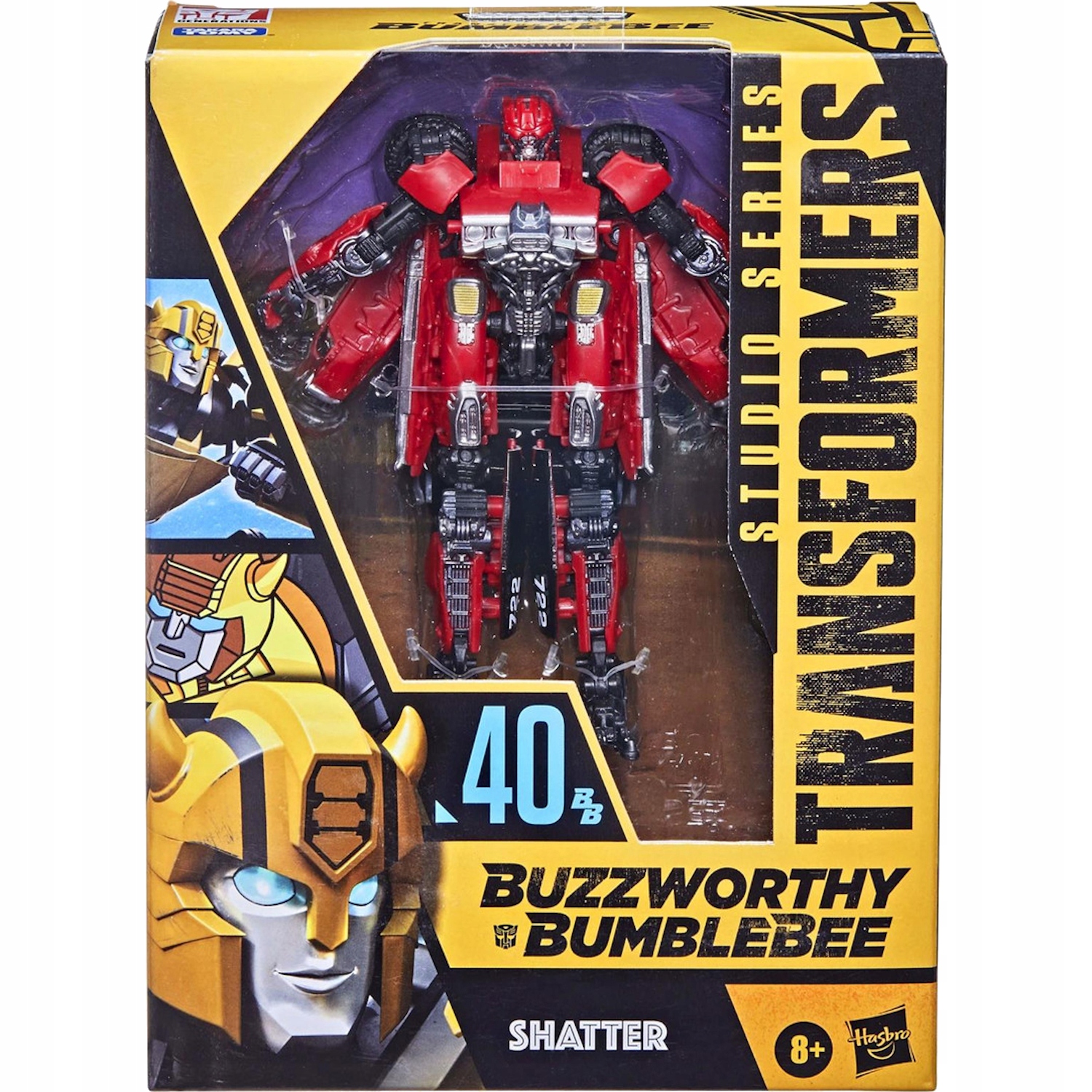 TRANSFORMERS BUZZWORTHY BUMBLEBEE STUDIO SERIES TAKARA TOMY SHATTER 40 ...