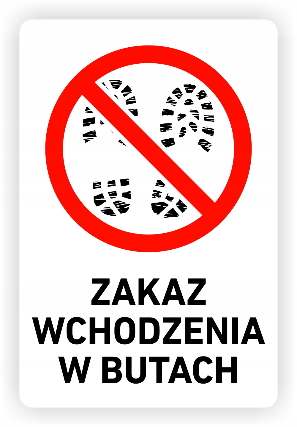 Naklejka ZAKAZ WCHODZENIA W BUTACH 30x20 cm (5903900751223) • Cena ... Naklejka ZAKAZ WCHODZENIA W BUTACH 30x20 cm (5903900751223) • Cena ...