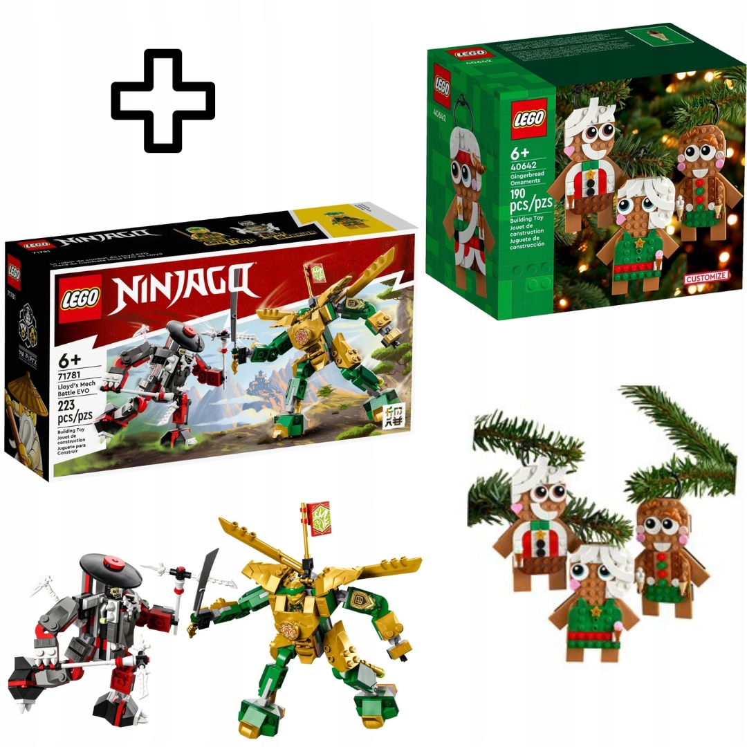 ZESTAW ŚWIĄTECZNY LEGO STARCIE LLOYDA Z MECHEM EVO 71781 + LEGO 40642 ...