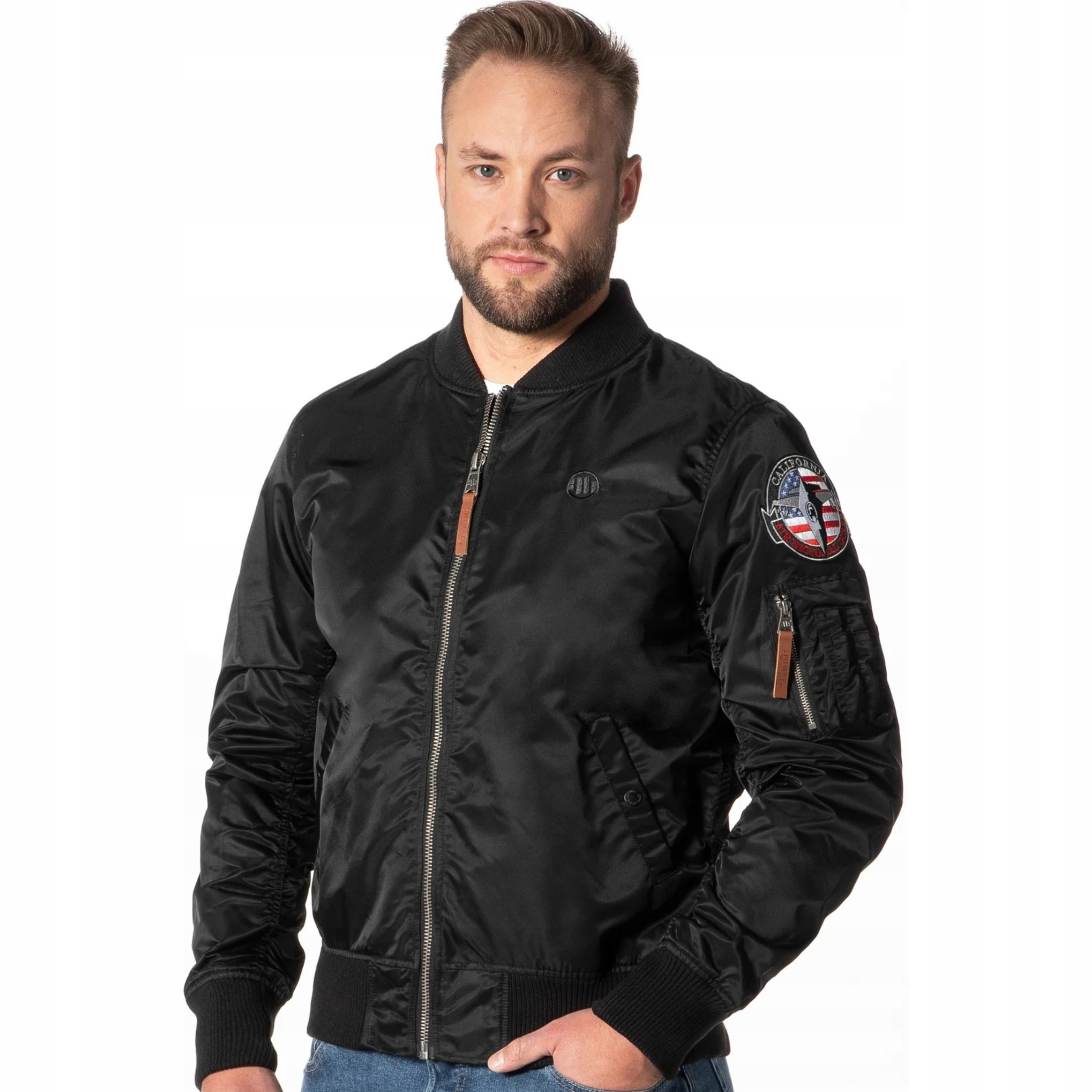 MĘSKA KURTKA PIT BULL BEJSBOLÓWKA SPORTOWA MA1 L (5903592144501) • Cena, Opinie • Kurtki ...