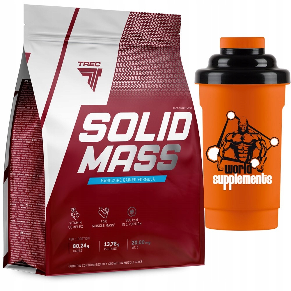 TREC SOLID MASS 3000g GAINER MUTANT XXL BULK MASA - 7859993529 - Allegro.pl