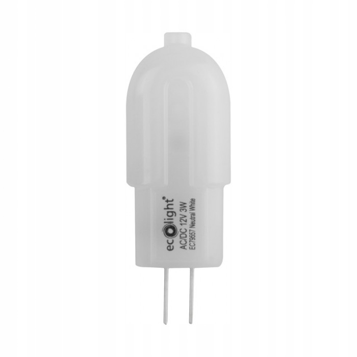 ŻARÓWKA LED G4 3W SMD BIAŁA NEUTRALNA 270lm PASTYLKA 12V DC/AC (EC79557) • Cena, Opinie • Źródła ...