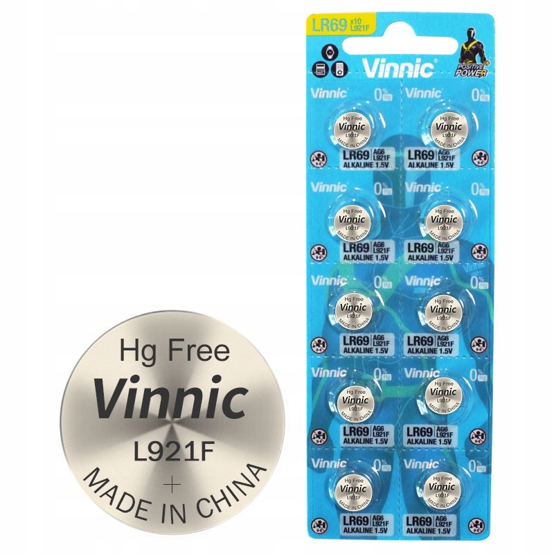 10x BATERIA Vinnic AG6 LR920 370 371 SR920SW LR69 - Sklep, Opinie, Cena ...
