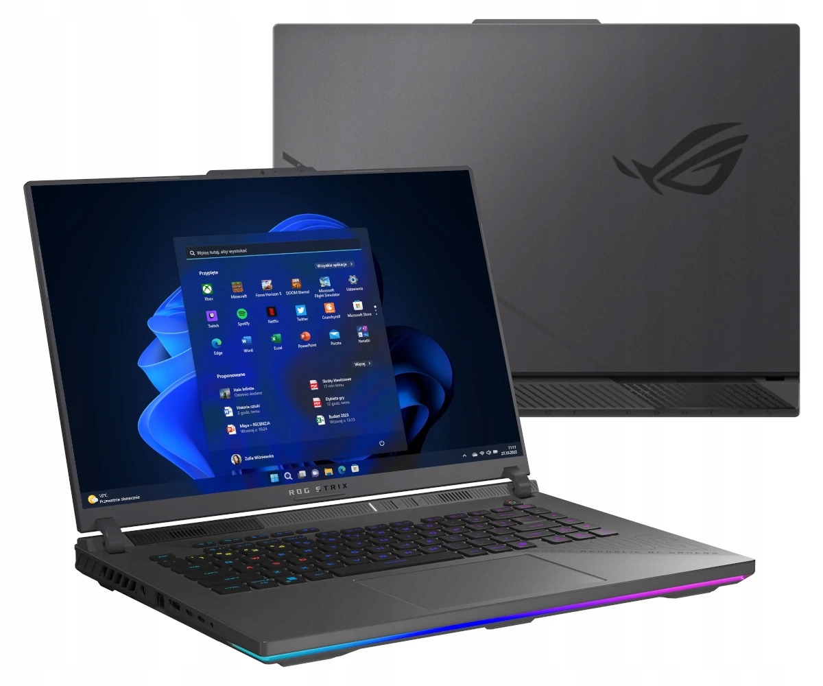 Laptop ASUS ROG Strix G16 G614FR R9-9955HX3D 32GB 1TB RTX5070Ti 240Hz ...