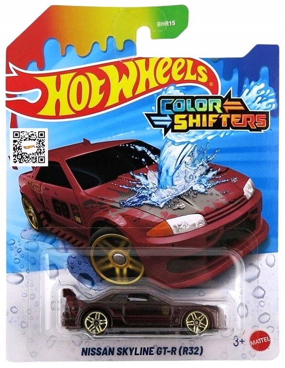 NISSAN SKYLINE GT-R (R32) Autko Zmienia Kolor Color Shifters HOT WHEELS ...