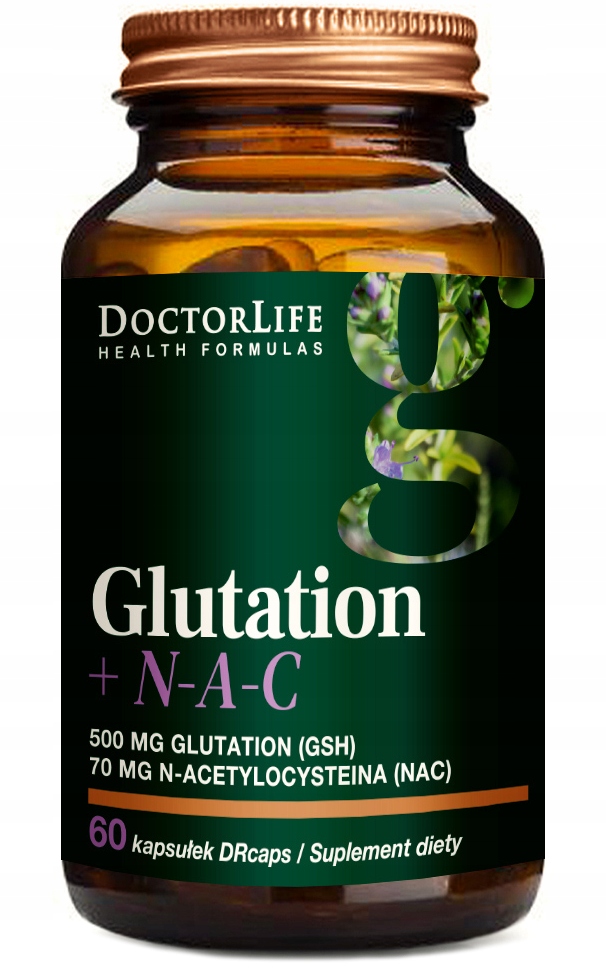 Doctor Life L-GLUTATION + NAC antyoksydant WĄTROBA (5903317644347 ...
