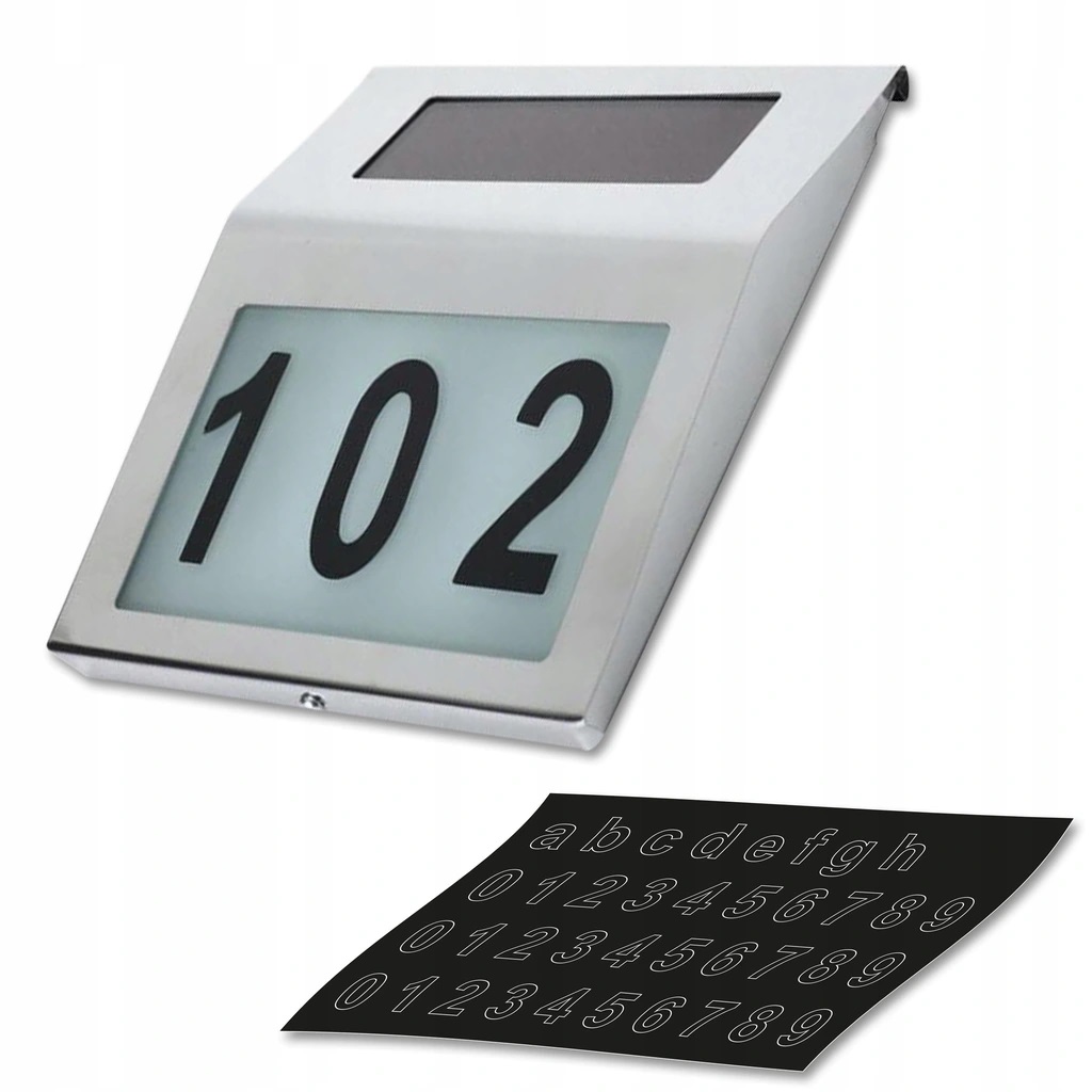 LED SOLÁRNÍ LAMPA ČÍSLO ZAHRADNÍHO DOMU VENKOVNÍ - Allegro