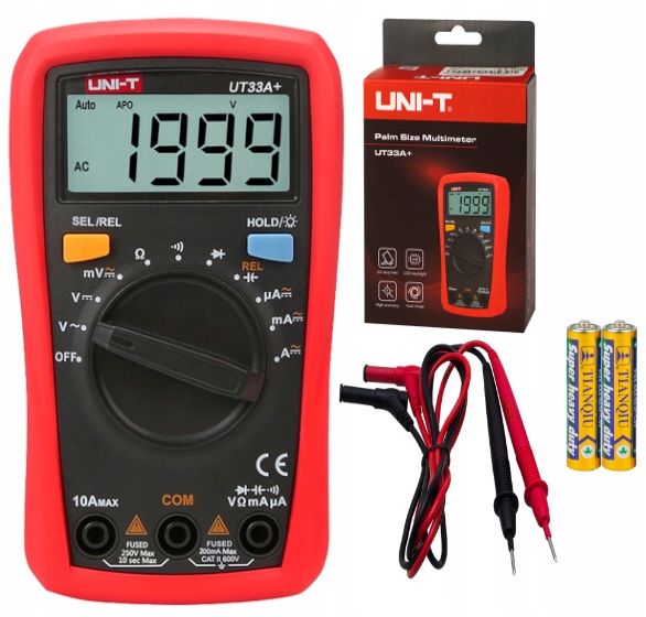 Miernik multimetr napięcia AC/DC UNI-T UT33A+ - Sklep, Opinie, Cena w Allegro