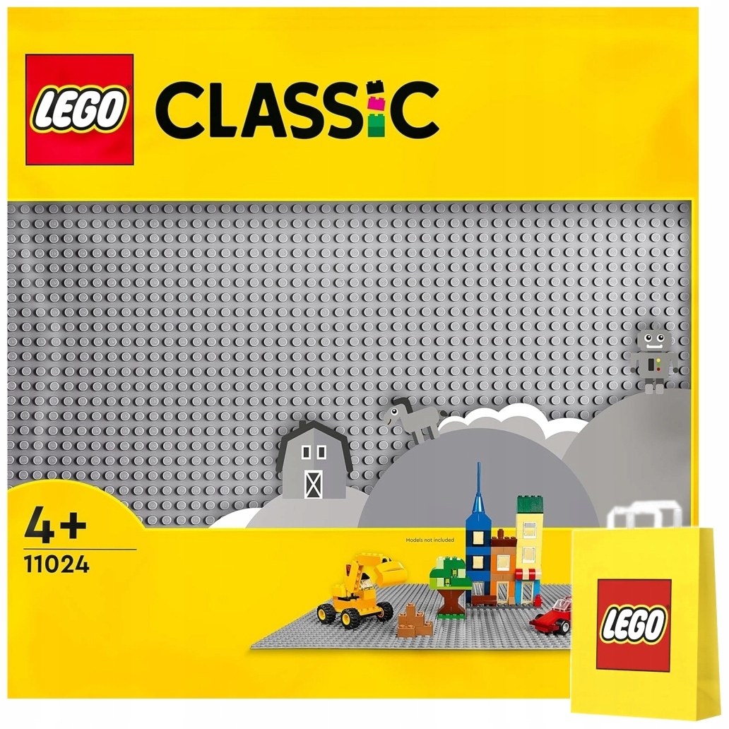 LEGO CLASSIC 11024 DUŻA PODSTAWKA DO BUDOWANIA 48x48 SZARA PŁYTKA ...