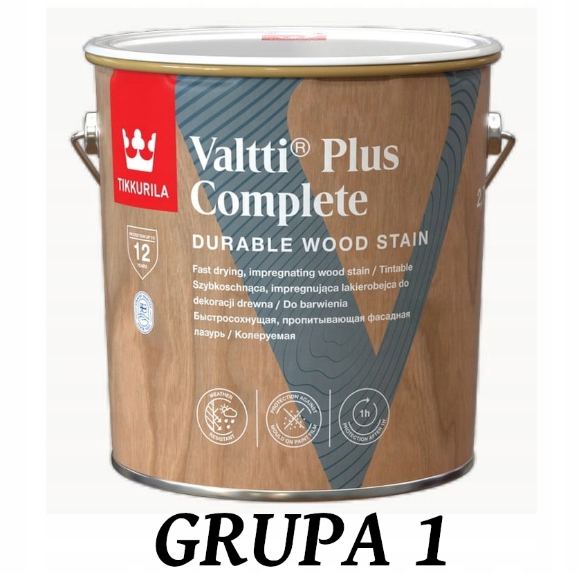 LAKIEROBEJCA TIKKURILA VALTTI PLUS COMPLETE 2,7L KOLORY GRUPA 1 ...