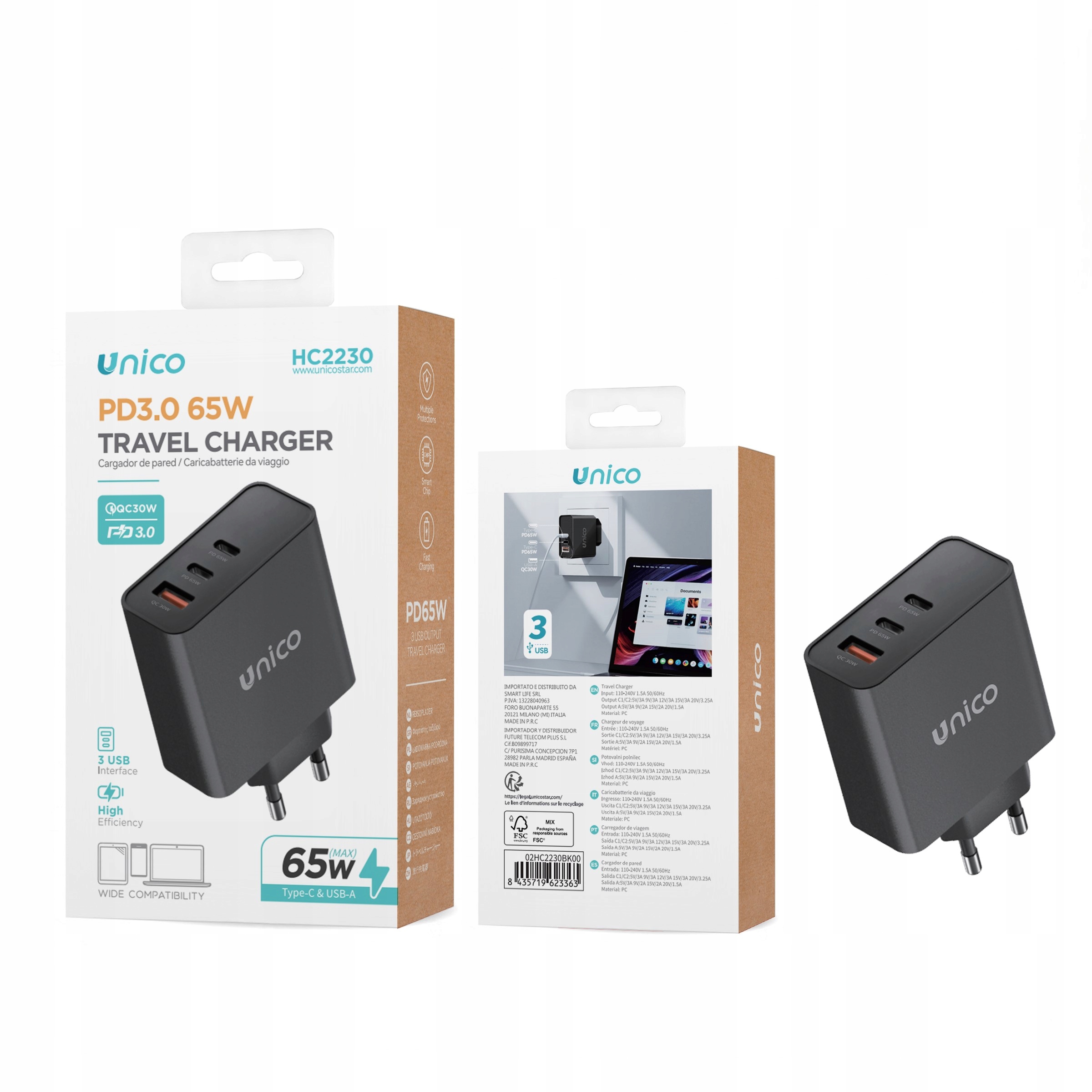 ŁADOWARKA SIECIOWA SZYBKA 65W 2 x USB-C +USB PD QC 3.0 MOCNA UNIWERSALNA - Sklep, Opinie, Cena w ...