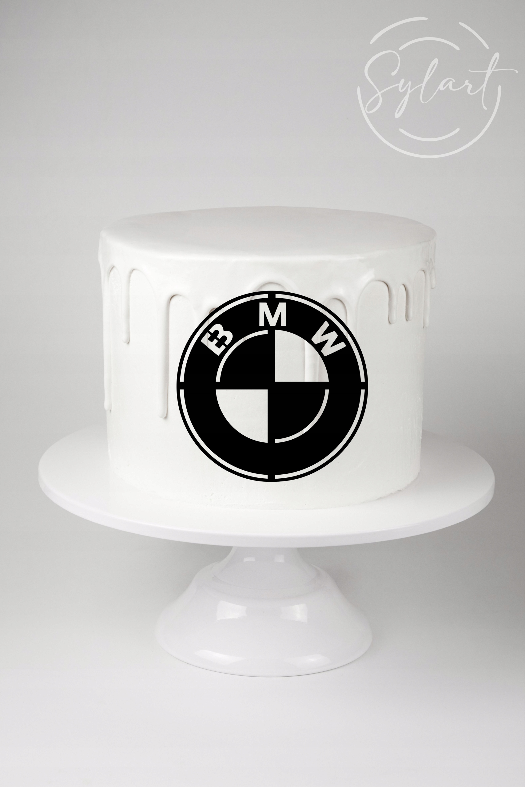 TOPPER NA BOK TORTU LOGO BMW CZARNY URODZINOWY • Cena, Opinie • Toppery ...