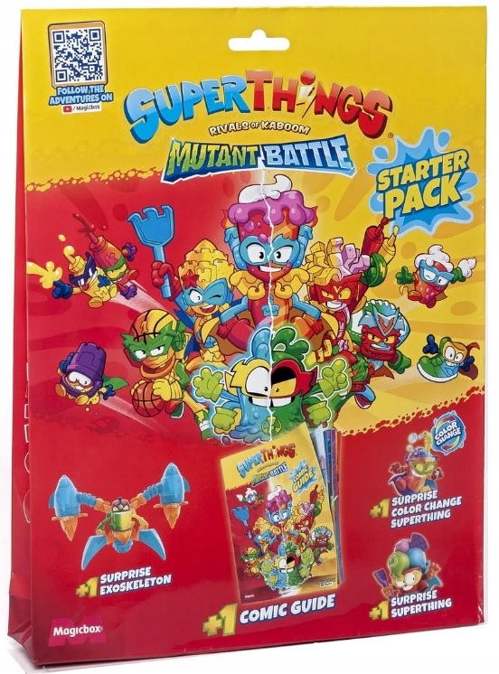 SUPER THINGS 12 SERIA ZINGS MUTANT BATTLE ZESTAW STARTOWY GAZETKA ...