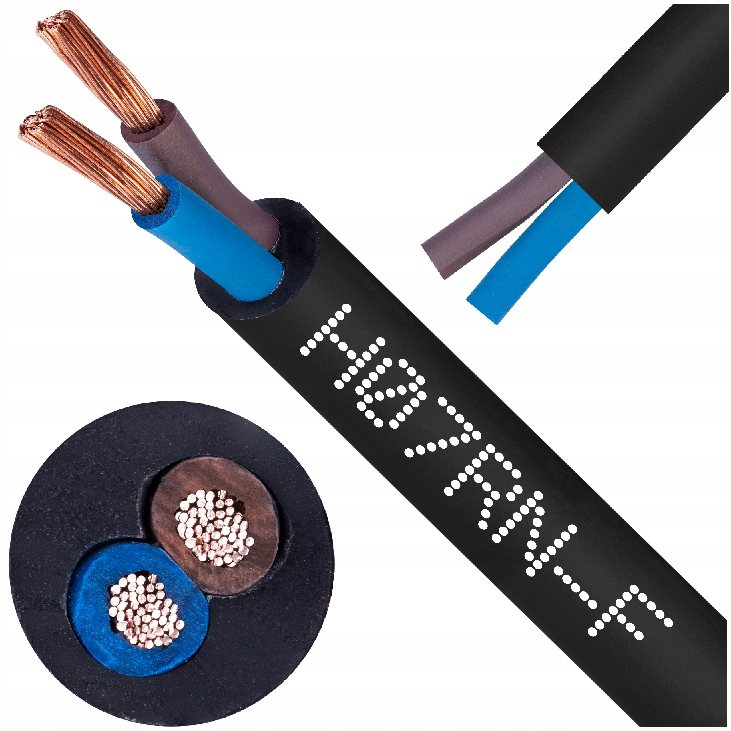 Kabel przewód gumowy ONPD 2x1mm2 H07RN-F 450/750V linka guma ELEKTROKABEL (5905954903184) • Cena ...