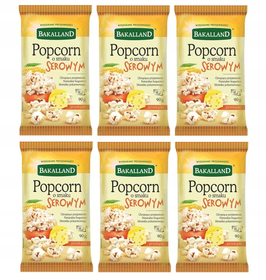 Popcorn Serowy Bakalland do w Słone i pikantne przekąski - Allegro.pl