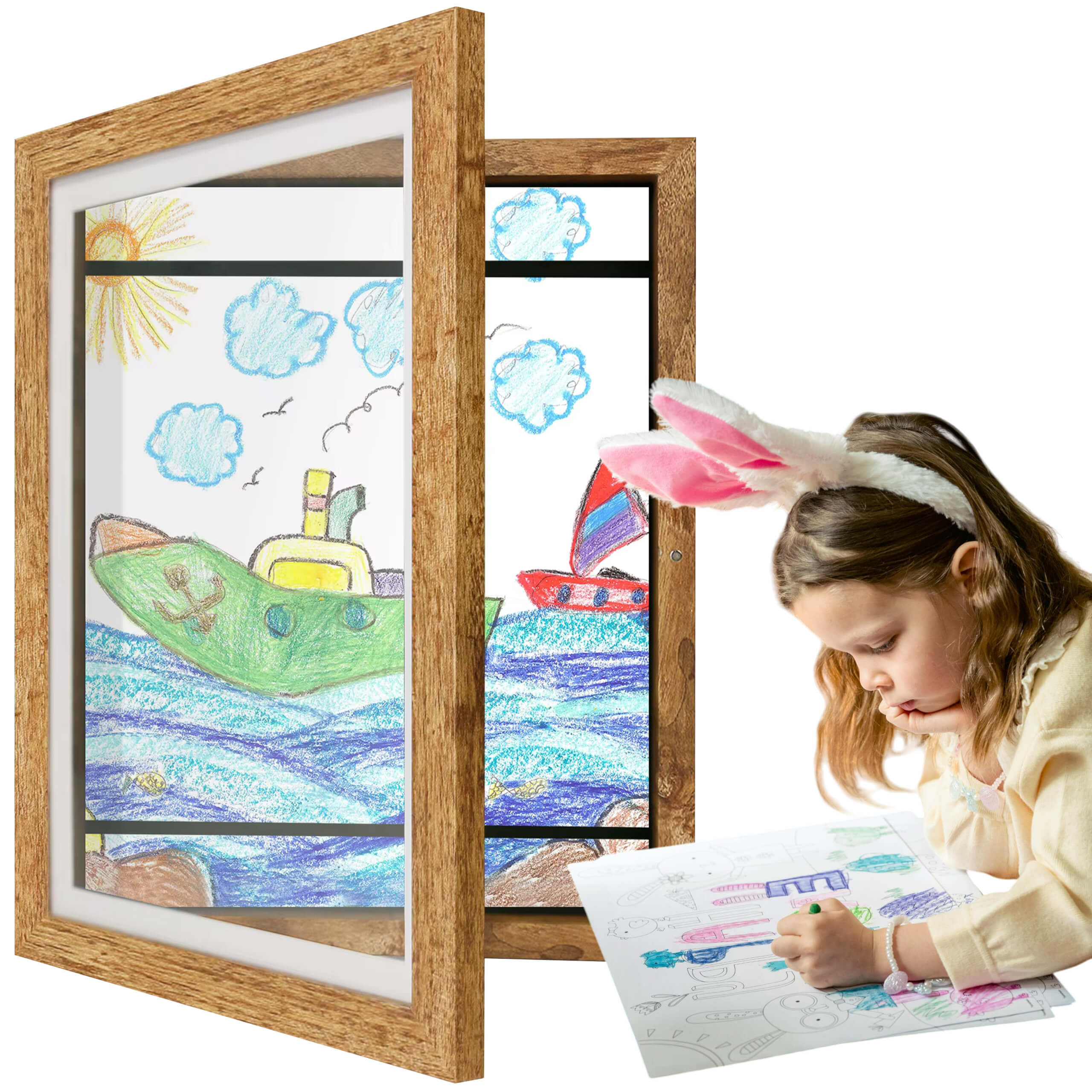 RAMKA NA RYSUNKI DZIECI RAMKA ARTYSTYCZNA OTWIERANA RAMKA WISZĄCA ...