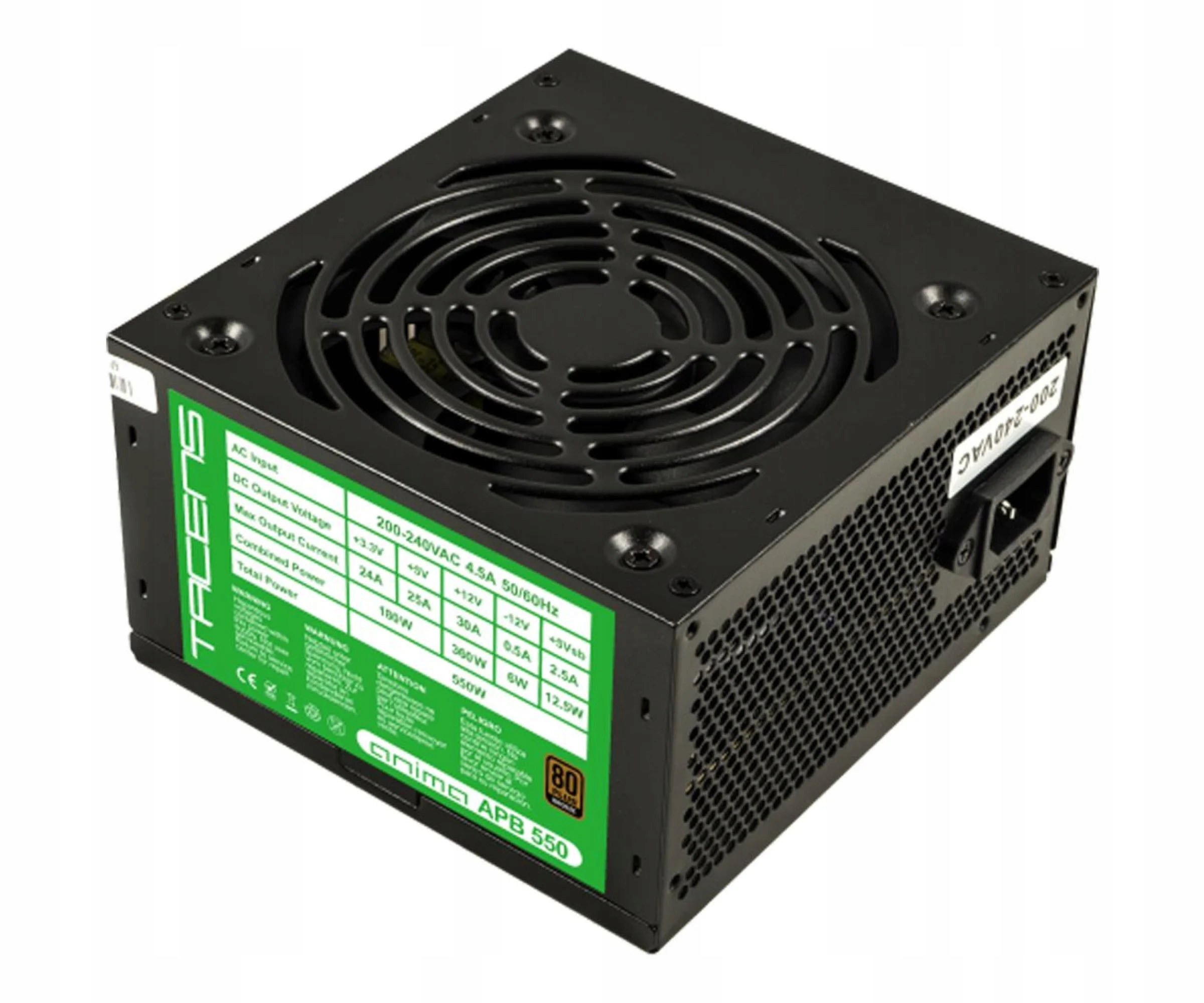 ZASILACZ TACENS ANIMA 550W w 8 MIAST: WROCŁAW, KATOWICE, POZNAŃ - Sklep, Opinie, Cena w Allegro