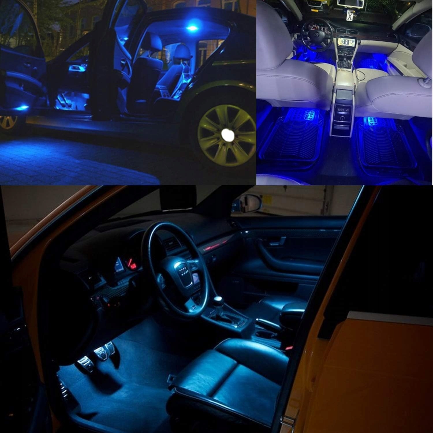 LED PODŚWIETLENIE WNETRZA DRZWI AUDI A5/S5 2007-2018 A6/S6 C5 1997-2004 ...