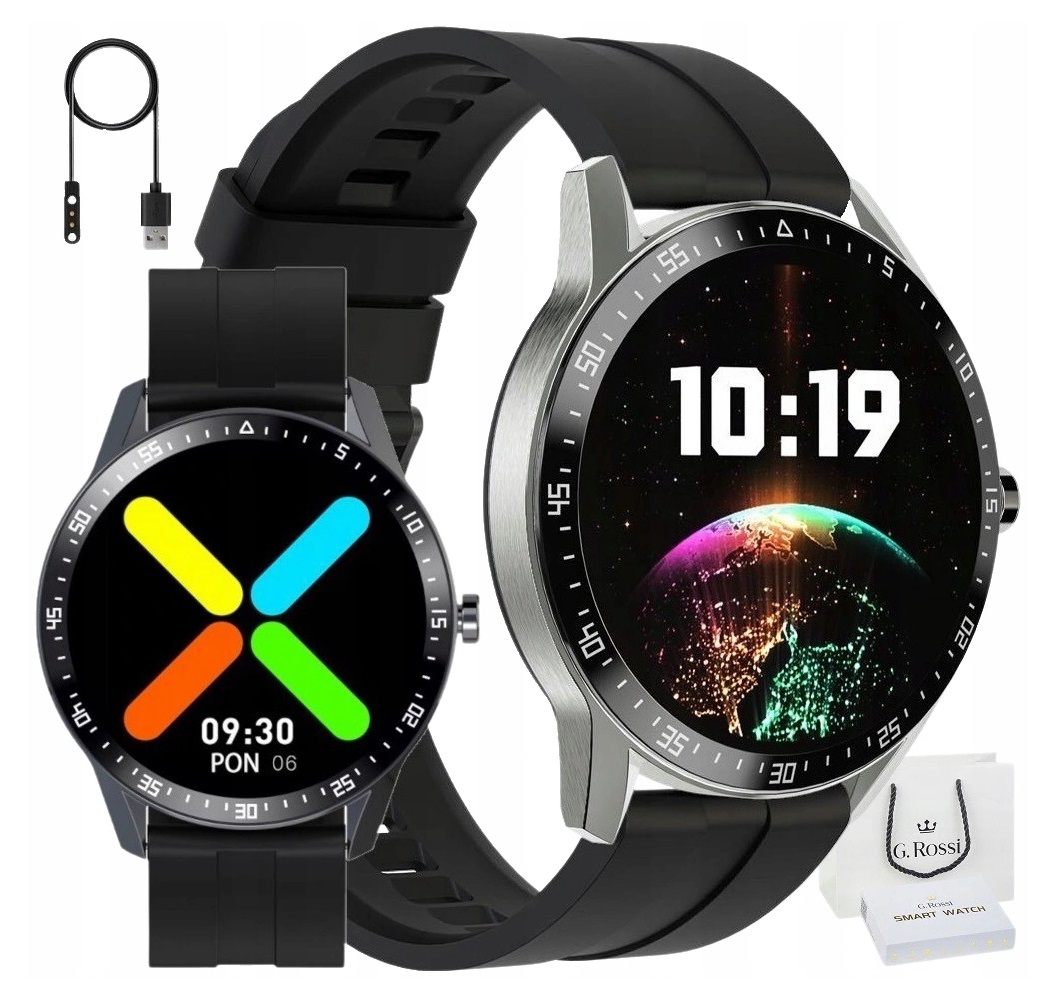 ZEGAREK MĘSKI SMARTWATCH G. ROSSI MENU PL + GRAWER - Sklep, Opinie ...
