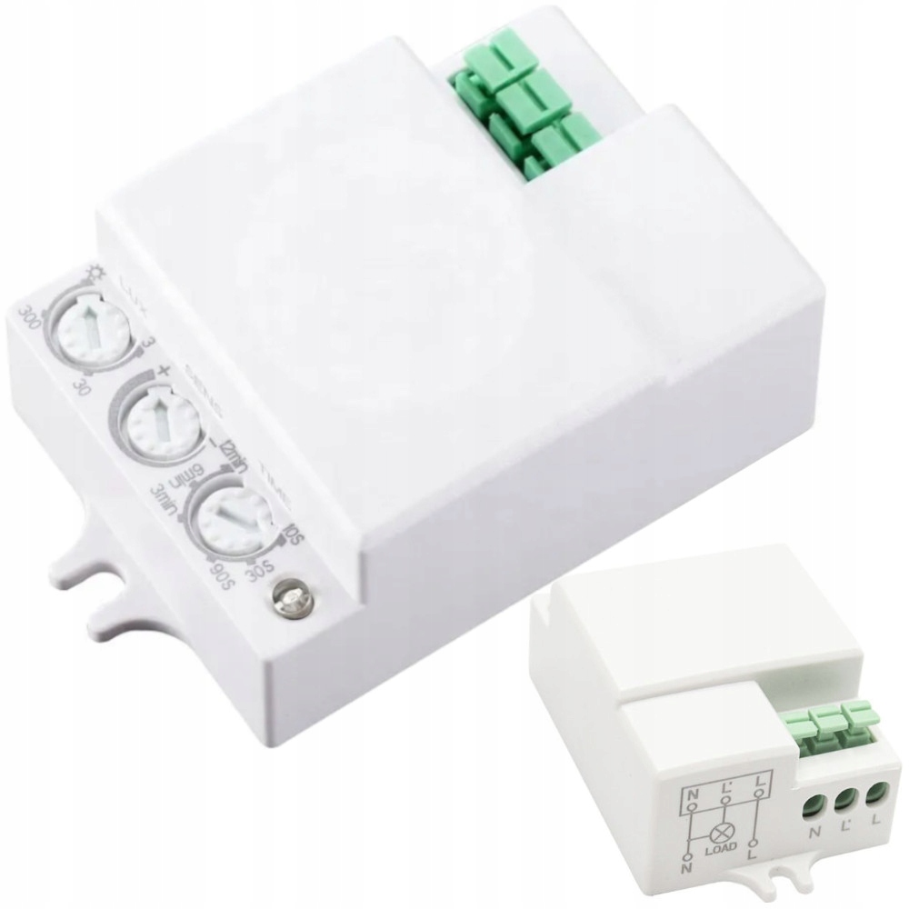 CZUJNIK RUCHU ZMIERZCHU MIKROFALOWY SENSOR DO LED (5905204504741 ... CZUJNIK RUCHU ZMIERZCHU MIKROFALOWY SENSOR DO LED (5905204504741 ...