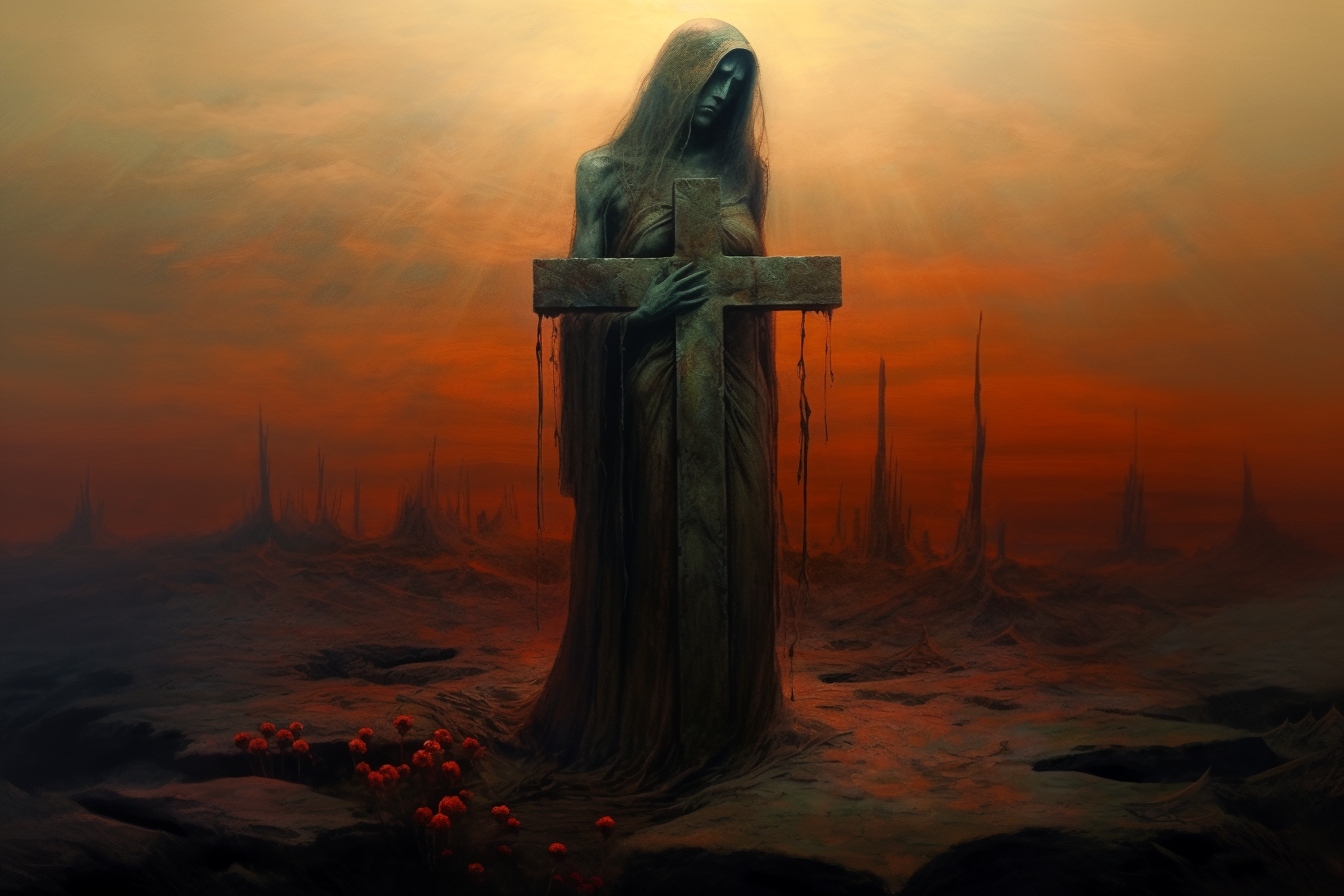 Zdzisław Beksiński Style Obraz Powrót Bohatera • Cena, Opinie • Obrazy ...