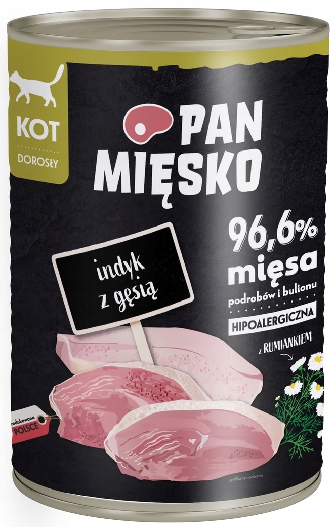 Pan Mięsko karma mokra dla kota Indyk z gęsią 400g (5904463130890 ... Pan Mięsko karma mokra dla kota Indyk z gęsią 400g (5904463130890 ...