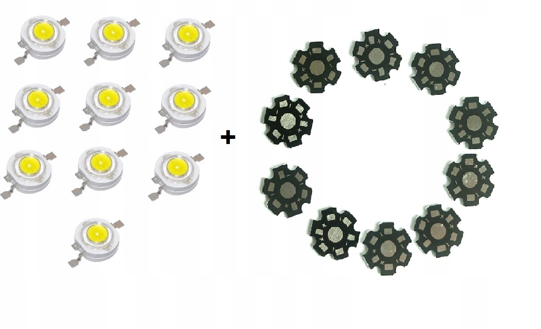 Dioda Power LED 1W +PCB Neutralne 4000K-4500K - Sklep, Opinie, Cena w Allegro