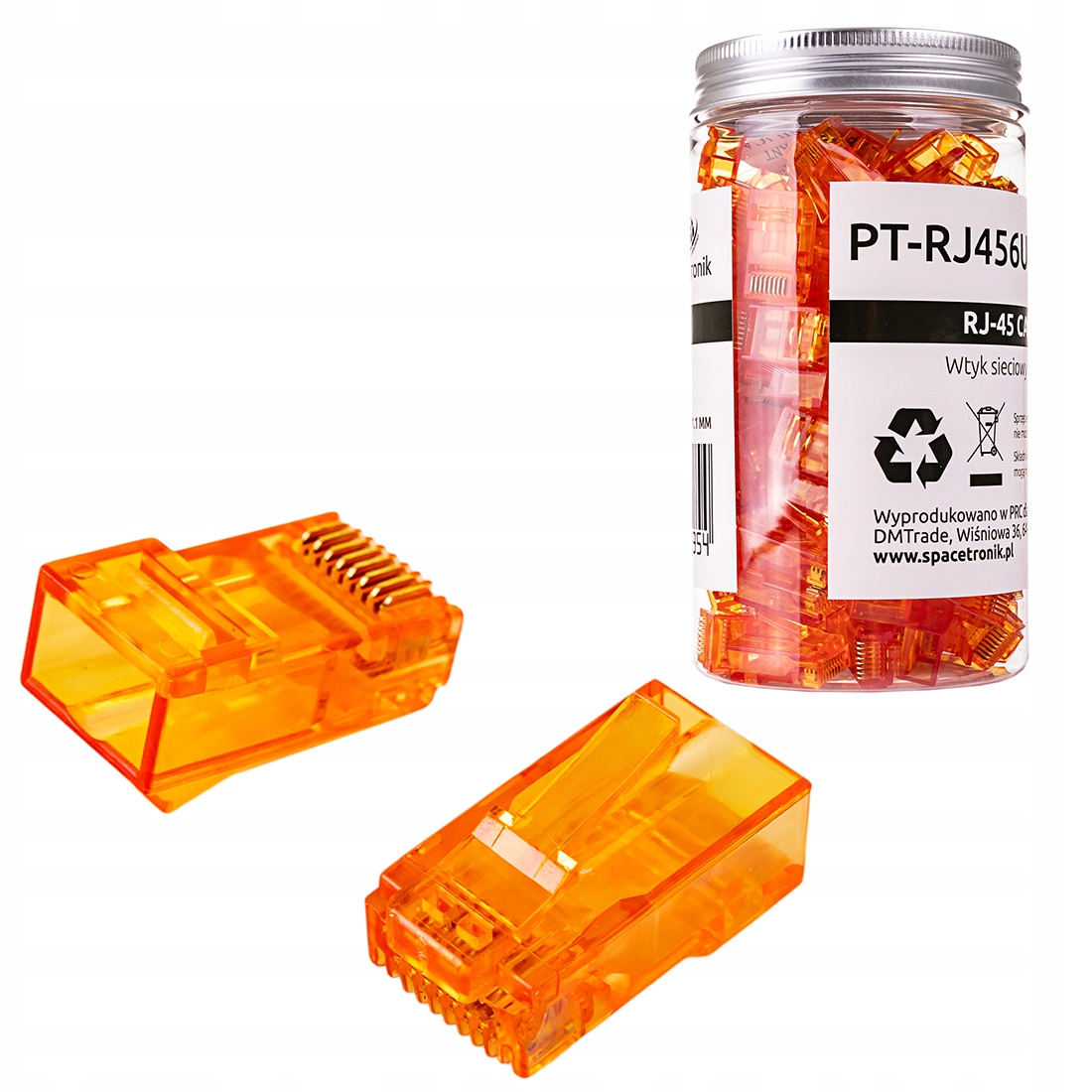 Wtyk RJ45 Przelotowy Kat.6 UTP 100szt Złącza Wtyczki LAN RJ-45 Pass ...