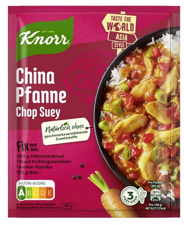 KNORR FIX CHINA PFANNE KURCZAK WIEPRZOWINA CHIŃSKU 12926297584 - Allegro.pl