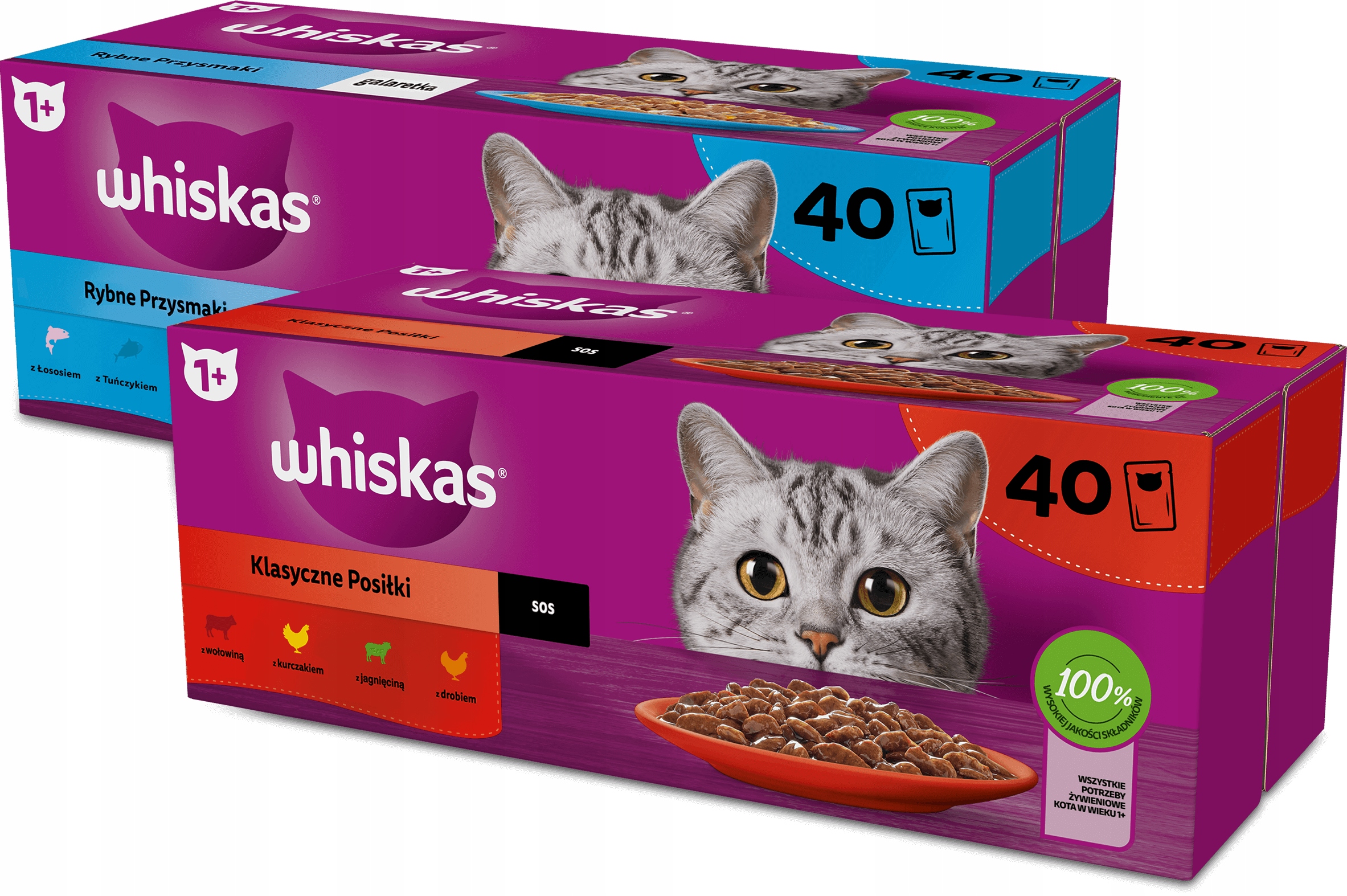 Whiskas Adult Mix Smaków 2x 40x 85g (4008429156540) • Cena, Opinie ...