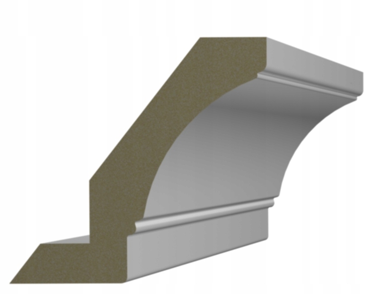 Listwa meblowa MDF surowa NEW-022 korona 280 cm (NEW-022-SUR) • Cena ...