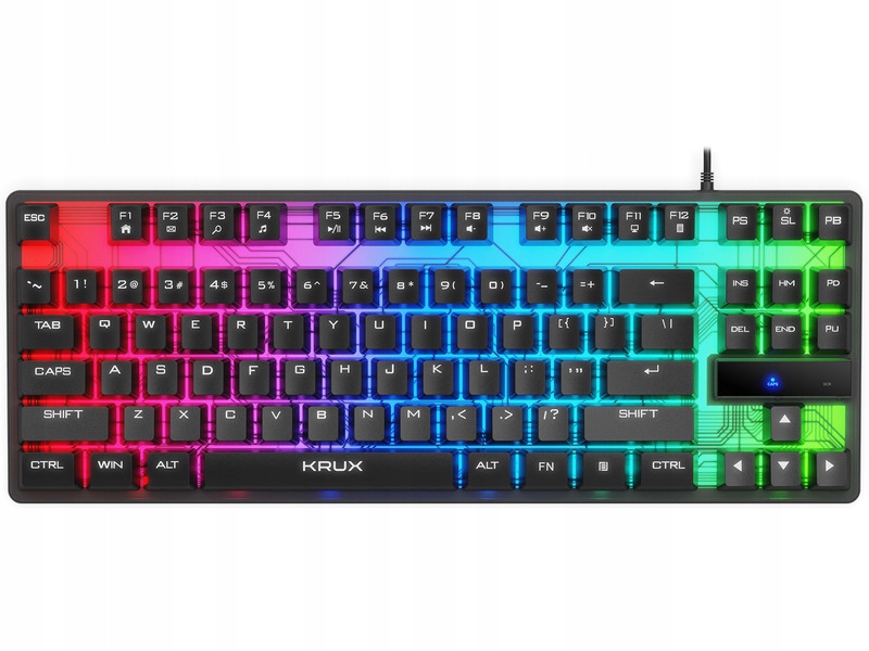 Klawiatura KRUX Solar TKL RGB - Sklep, Opinie, Cena w Allegro.pl
