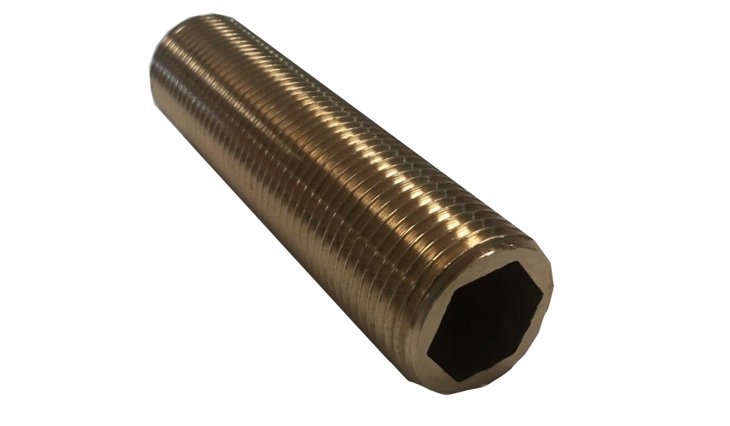 Mosiężny nypel rurka gwintowana 1/2 na 100 mm • Cena, Opinie • Rury i ...