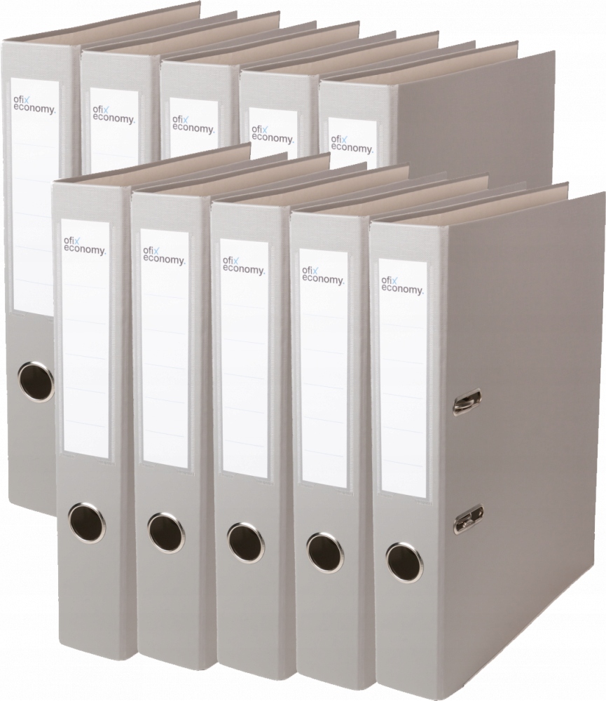 10 x SEGREGATOR OFFICE A4 50 MM Z OKUCIEM Szary (SG381) • Cena, Opinie ...