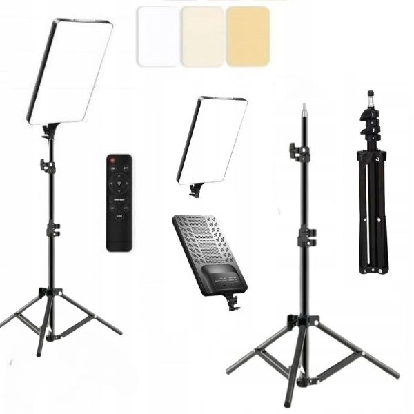 Duża lampa Led PANEL 100W zdjęcia video + STATYW - Sklep, Opinie, Cena ...