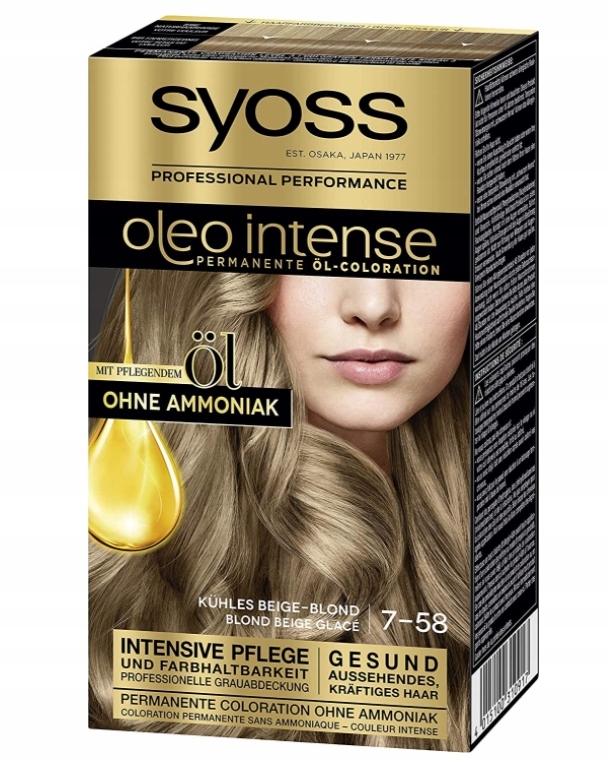 Syoss Oleo Intense Farba Zimny Beżowy Blond 7-58 - porównaj ceny ...