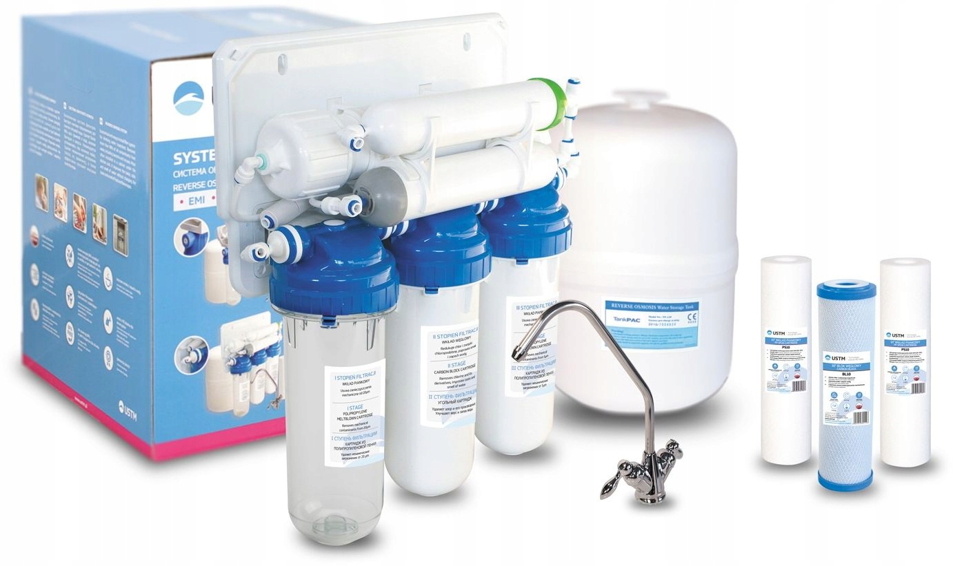 USTM RO6 system odwróconej osmozy RO6WFUYOUNG - Sklep, Opinie, Cena w Allegro