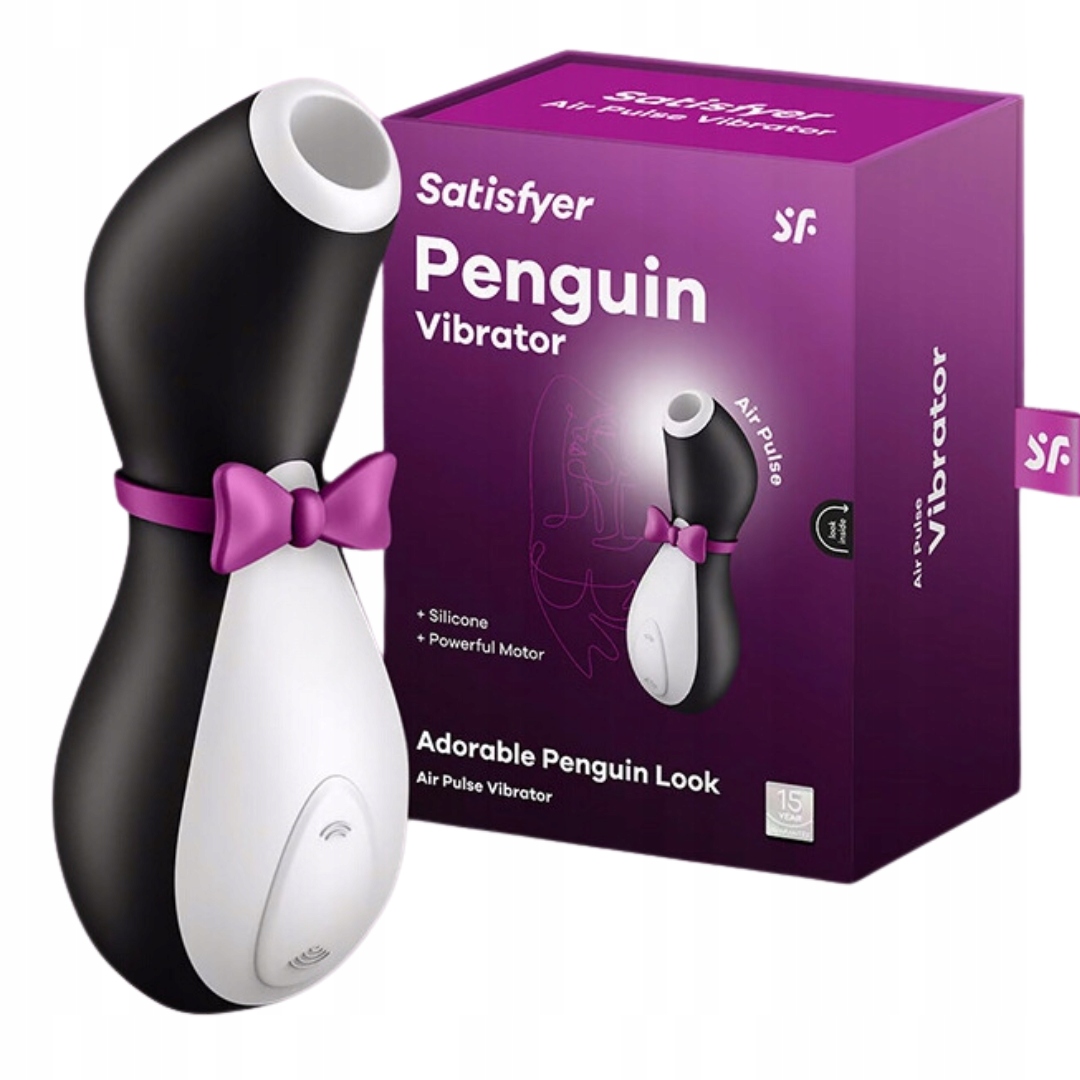 Satisfyer PINGWINEK Masażer Stymulator Łechtaczki Wibrator Powietrzny (4049369015108) • Cena ...