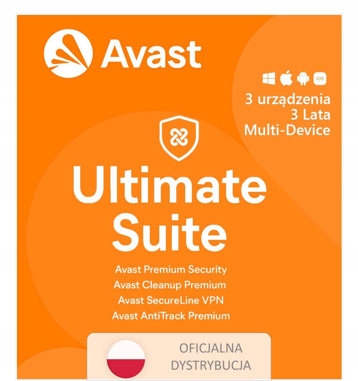 AVAST Ultimate 3 urządzenia / 3 lata + VPN, AntiTrack Cleanup Premium 2026 - Sklep, Opinie, Cena ...