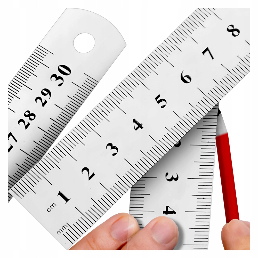 LINIJKA CM SKALA W CENTYMETRACH METALOWA 30 cm (5904730963817) • Cena ...