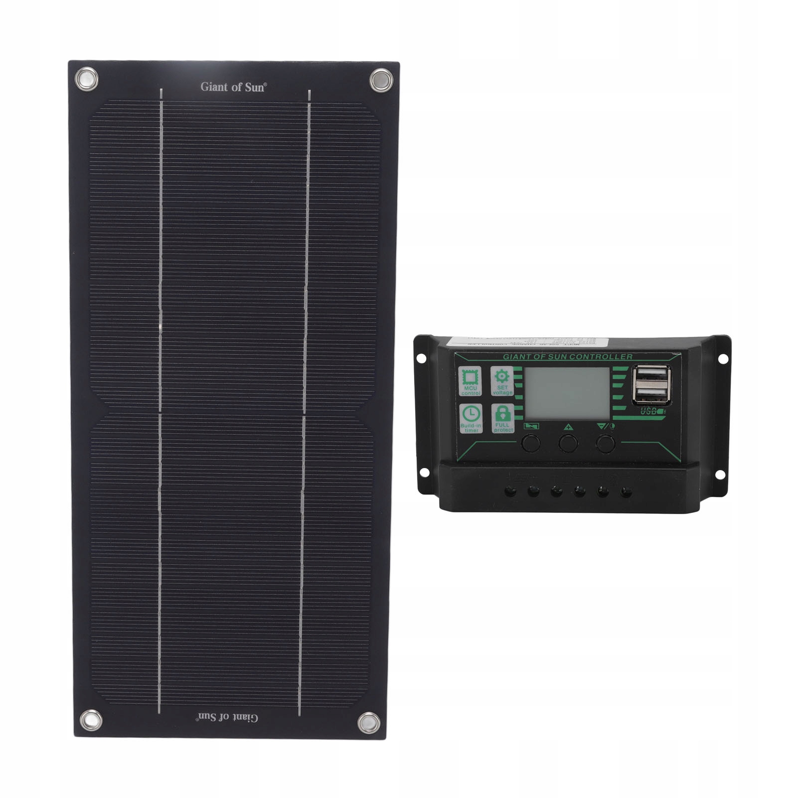 SOLÁRNY PANEL SOLÁRNA BATÉRIA 600W 100A SADA - Allegro