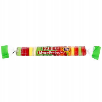 Haribo Żelki Owocowe Mega Roulette Kwaśne 45g (04001686372968) • Cena ...