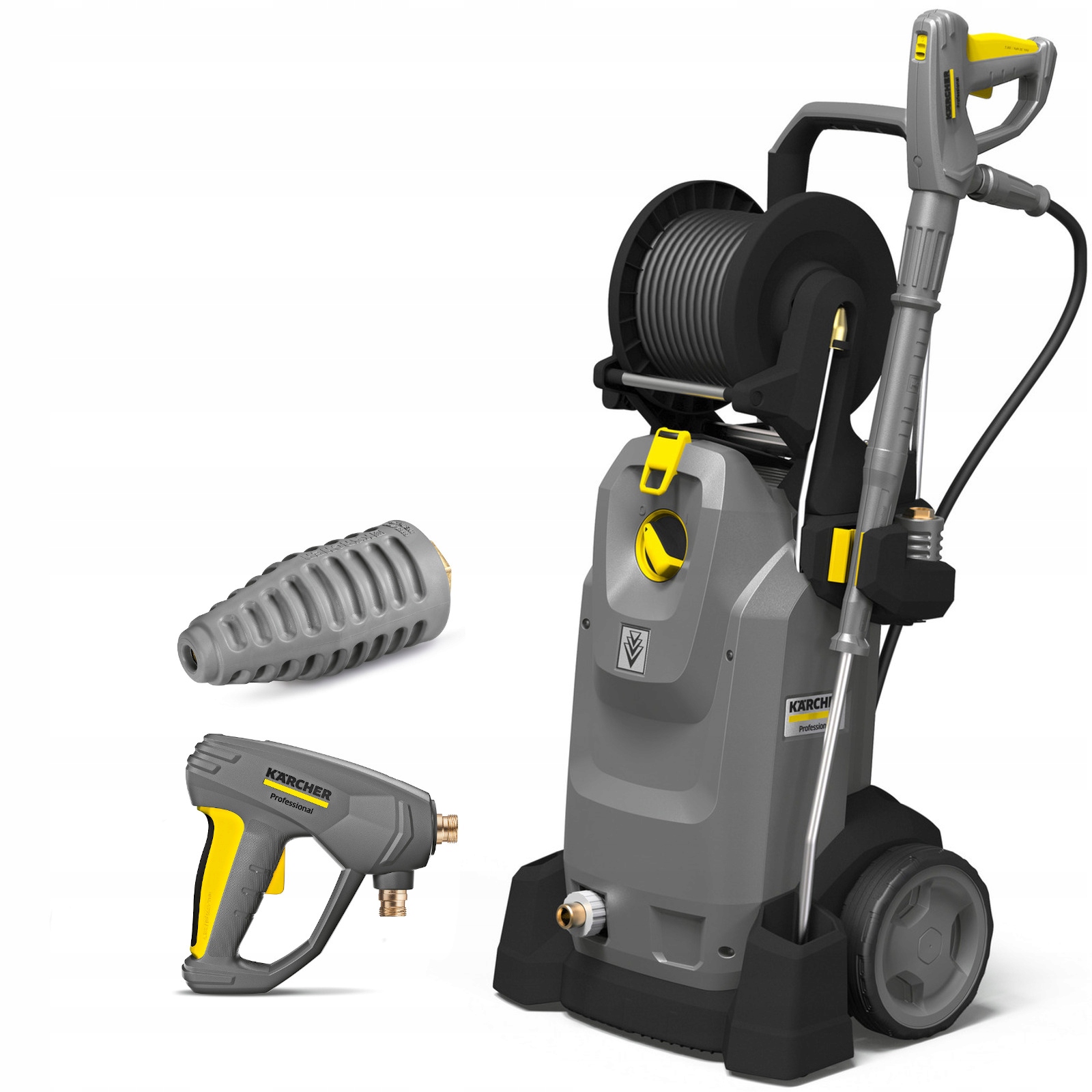 Myjka ciśnieniowa KARCHER HD 6/15 MX Plus max 225bar 560l/h z bębnem na wąż (4054278233987 ...