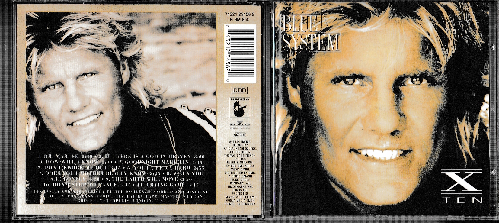 Płyta CD Blue System - X - Ten 1994 I Wydanie Modern Talking ______________ 16902741374 - Sklepy ...